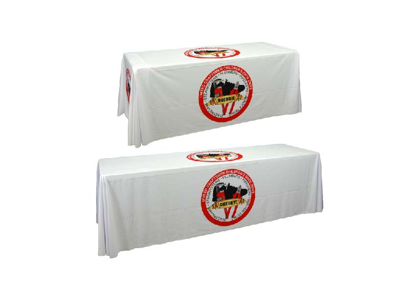 Custom Convertible Table Covers – Adjustable 8ft to 6ft Tablecloths